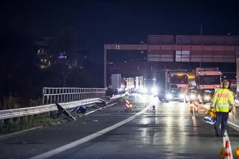 Zwei Verletzte nach schwerem Unfall auf der A3 bei Frankfurt